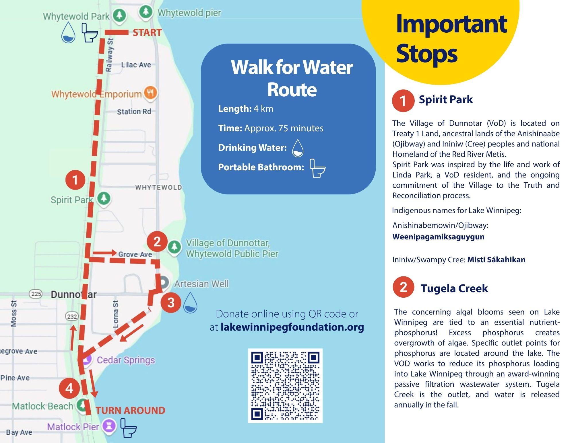 Walk for Water in Dunnottar 2025 Map | Lake Winnipeg Foundation